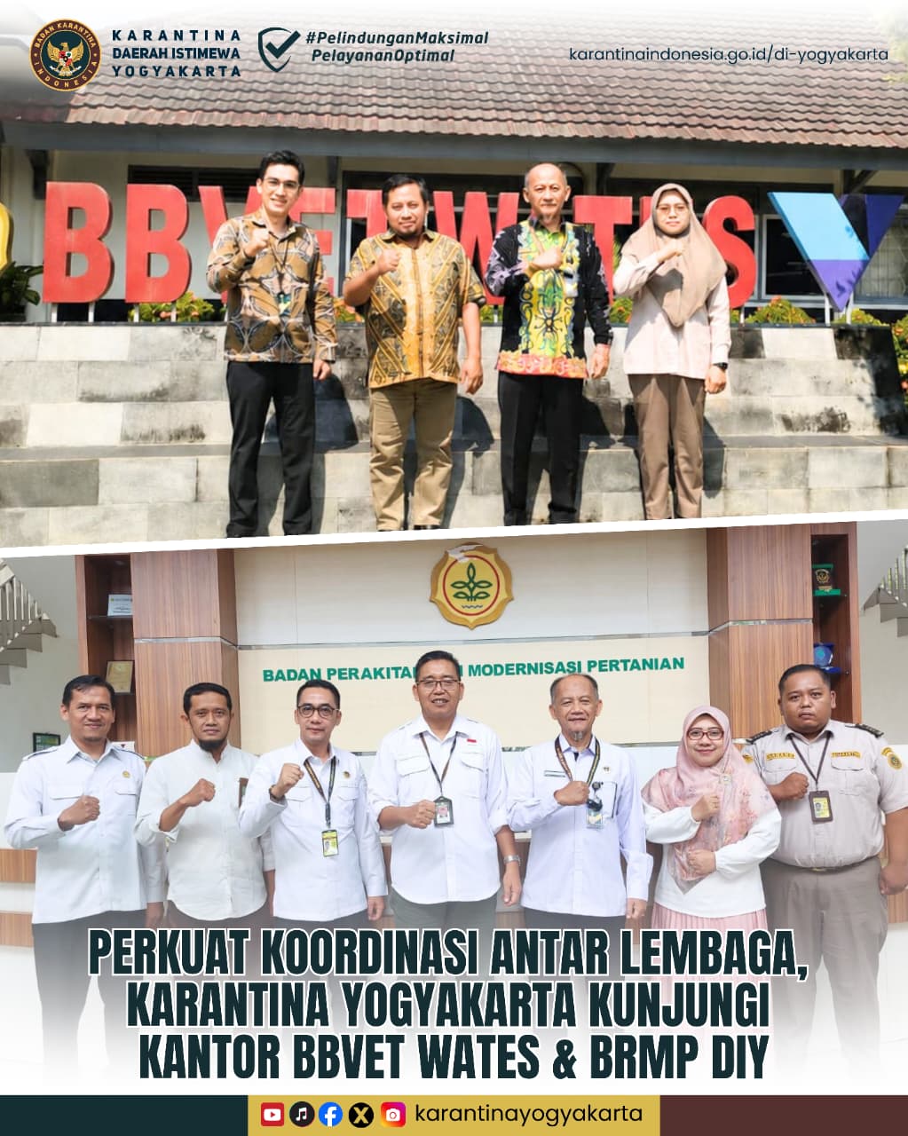 Perkuat Koordinasi Antar Lembaga, Karantina Yogyakarta Kunjungi Kantor ...