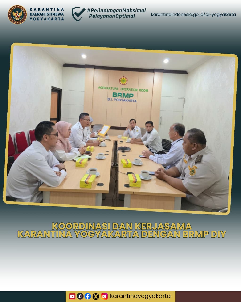 Perkuat Koordinasi Antar Lembaga, Karantina Yogyakarta Kunjungi Kantor ...
