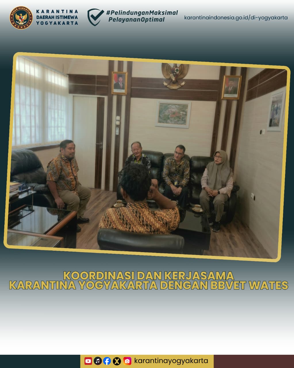 Perkuat Koordinasi Antar Lembaga, Karantina Yogyakarta Kunjungi Kantor ...